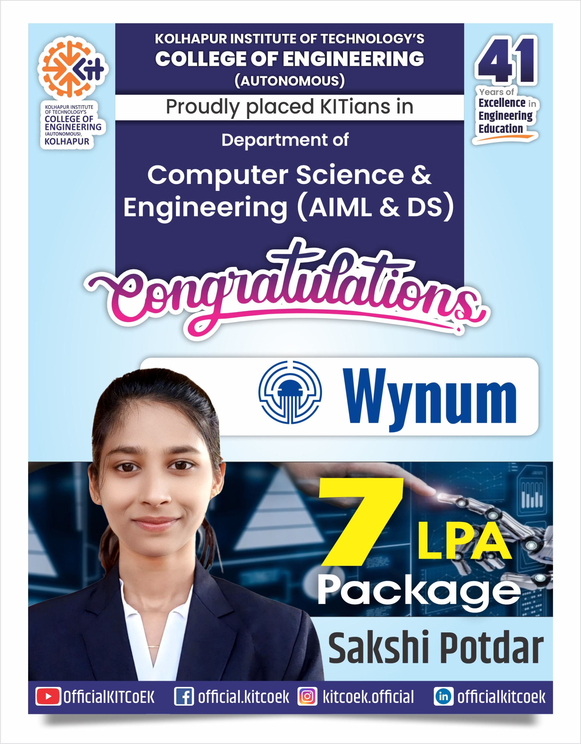 PLACEMENT NEWS & CONGRATULATIONS