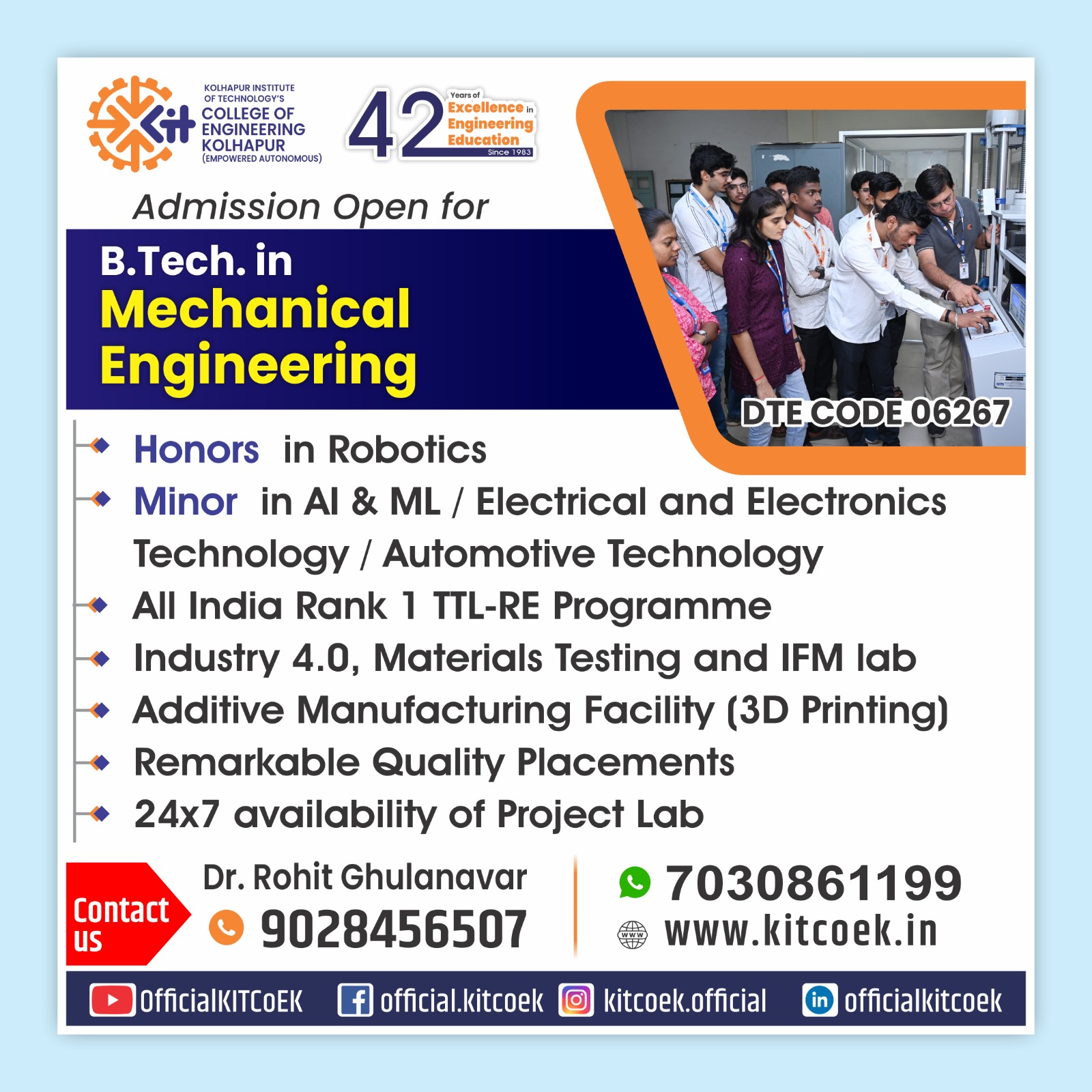Best Mechanical Engineering College in Kolhapur| BTech Mechanical Engineering in Kolhapur ...